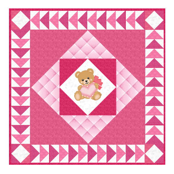 how to make square in a square quilt blocks any size. no math. Finished ...