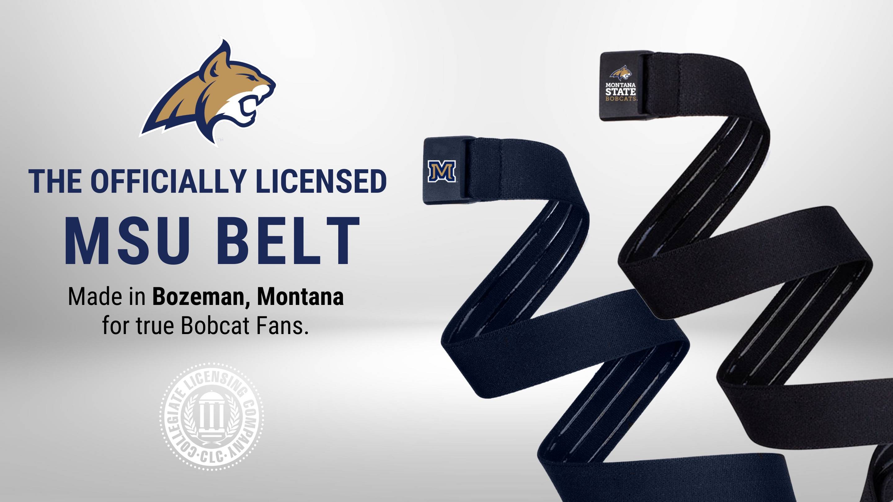 MSU Bobcat JeltX Elastic Belt Collection - Jelt Belt