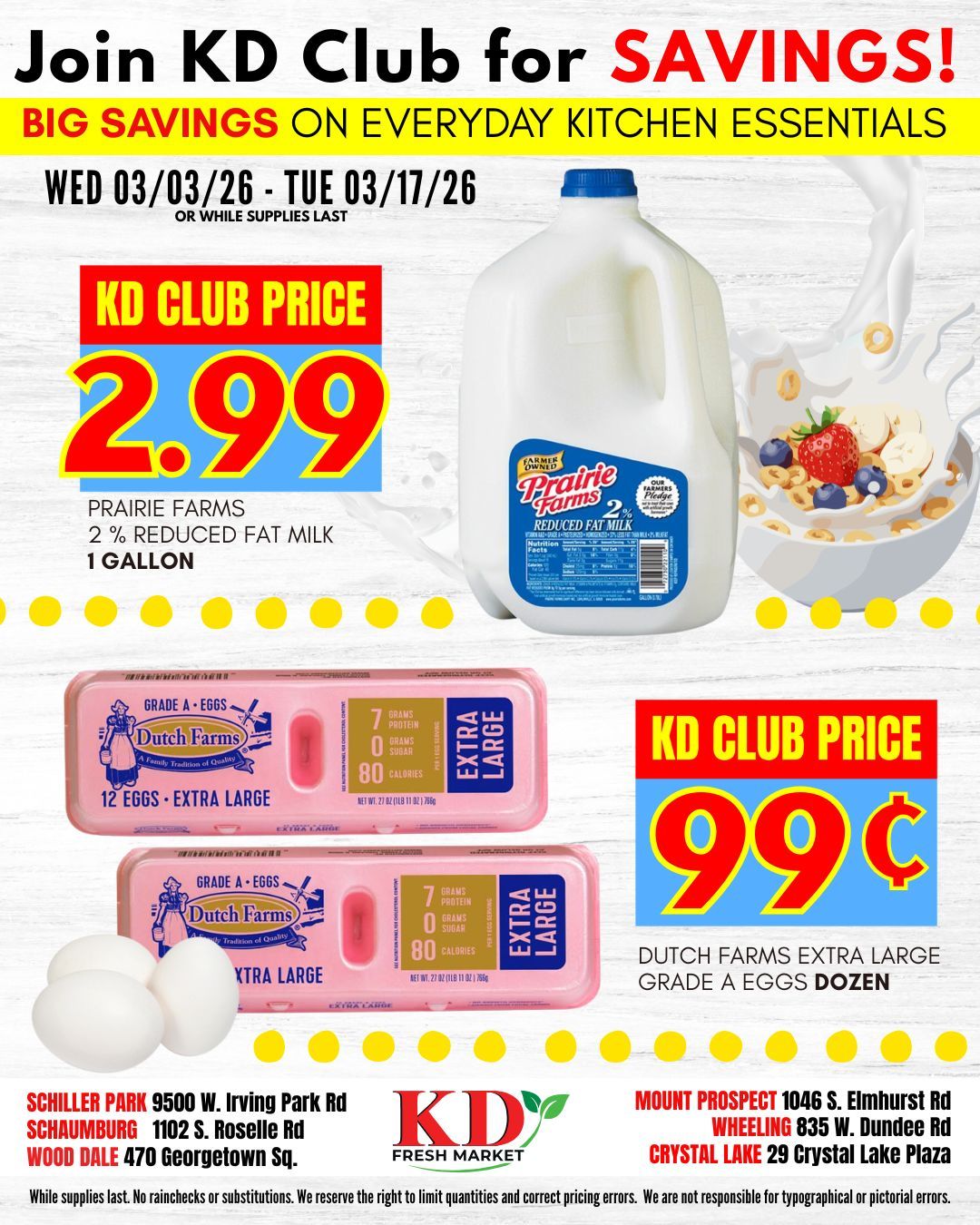 Weekly Deals Schaumburg – KD Market