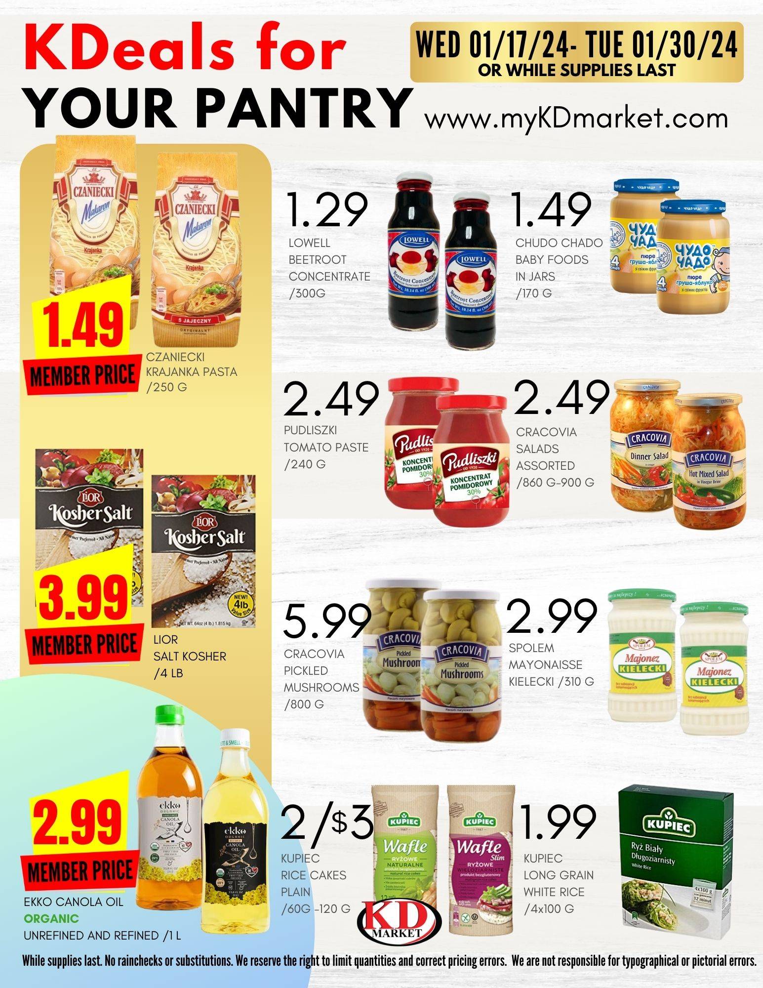 Weekly Deals – KD Market