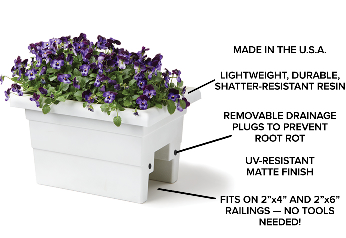 Railing Planters | Decorative Planter Pots | Root & Vessel