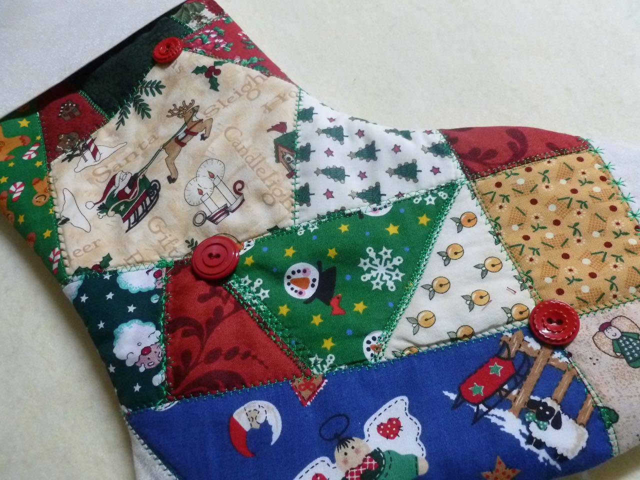 Crazy Quilted Christmas Stocking with Decorative Stitches! – MadamSew