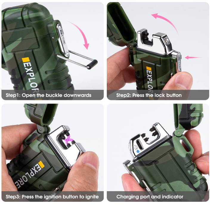 Poseidon Waterproof Plasma Lighter – Tactical Force Gear Poseidon Waterproof Plasma Lighter – Tactical Force Gear