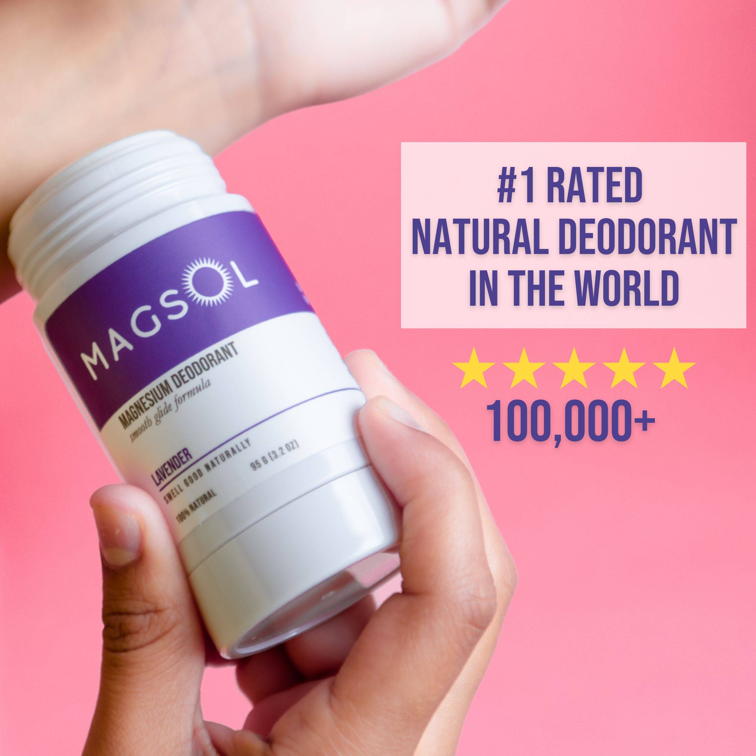 MAGSOL Deodorant for Women & Men | 4 Ingredients | Best-in-Class.