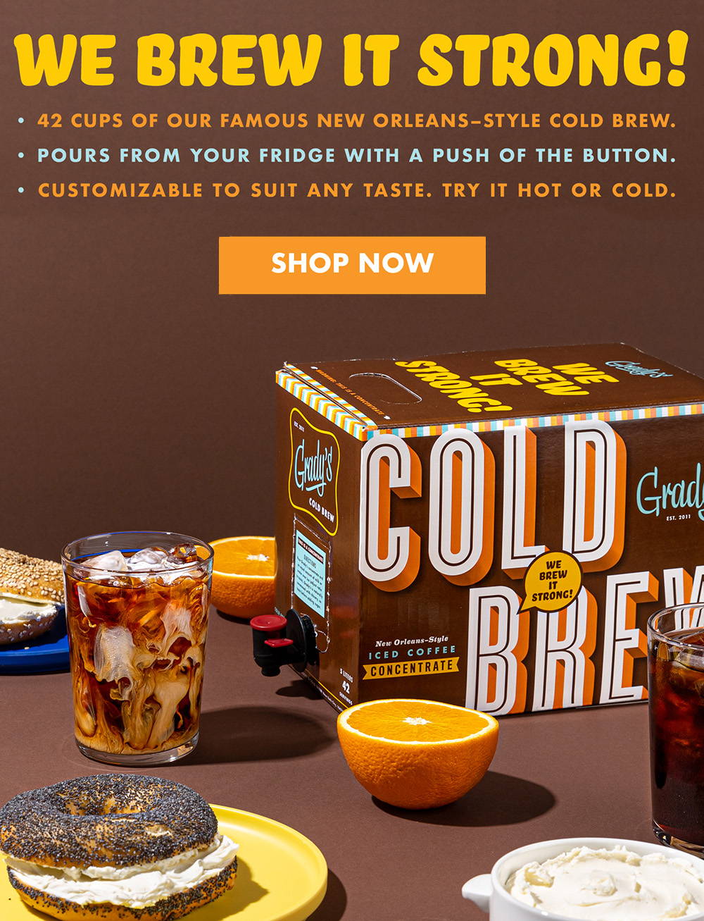 Grady's Cold Brew Coffee: All Natural New Orleans–Style Coffee