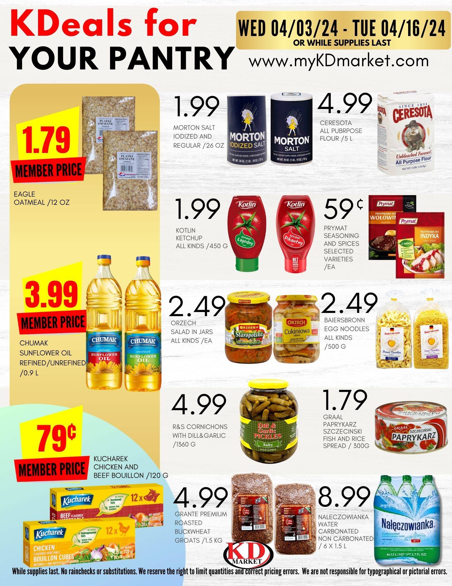 Weekly Deals – KD Market