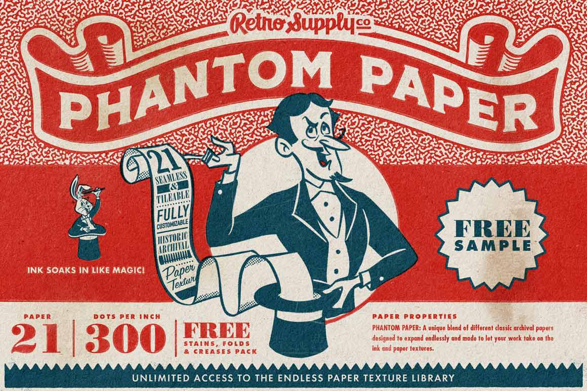 Phantom Paper Free Sample | RetroSupply Co.