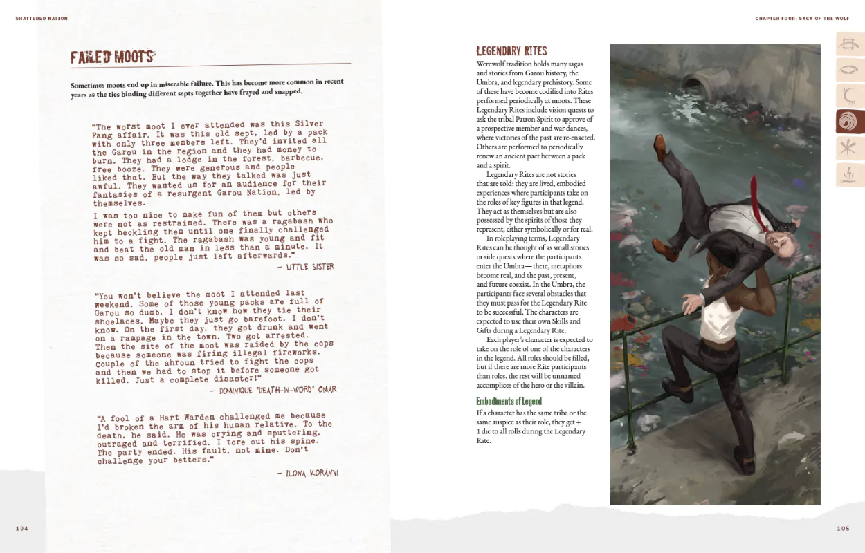Werewolf: The Apocalypse 5th Edition Roleplaying Game Shattered Nation ...