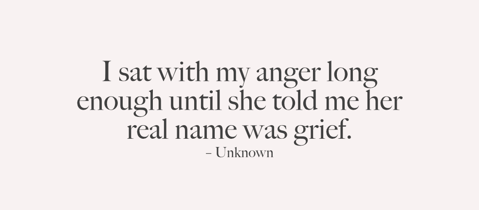 I sat with my anger long enough until she told me that her real name ...