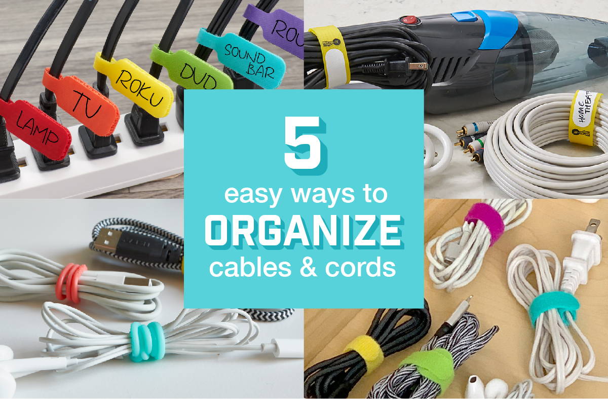5 Easy Ways to Organize Cables and Cords – Wrap-It Storage 5 Easy Ways to Organize Cables and Cords – Wrap-It Storage