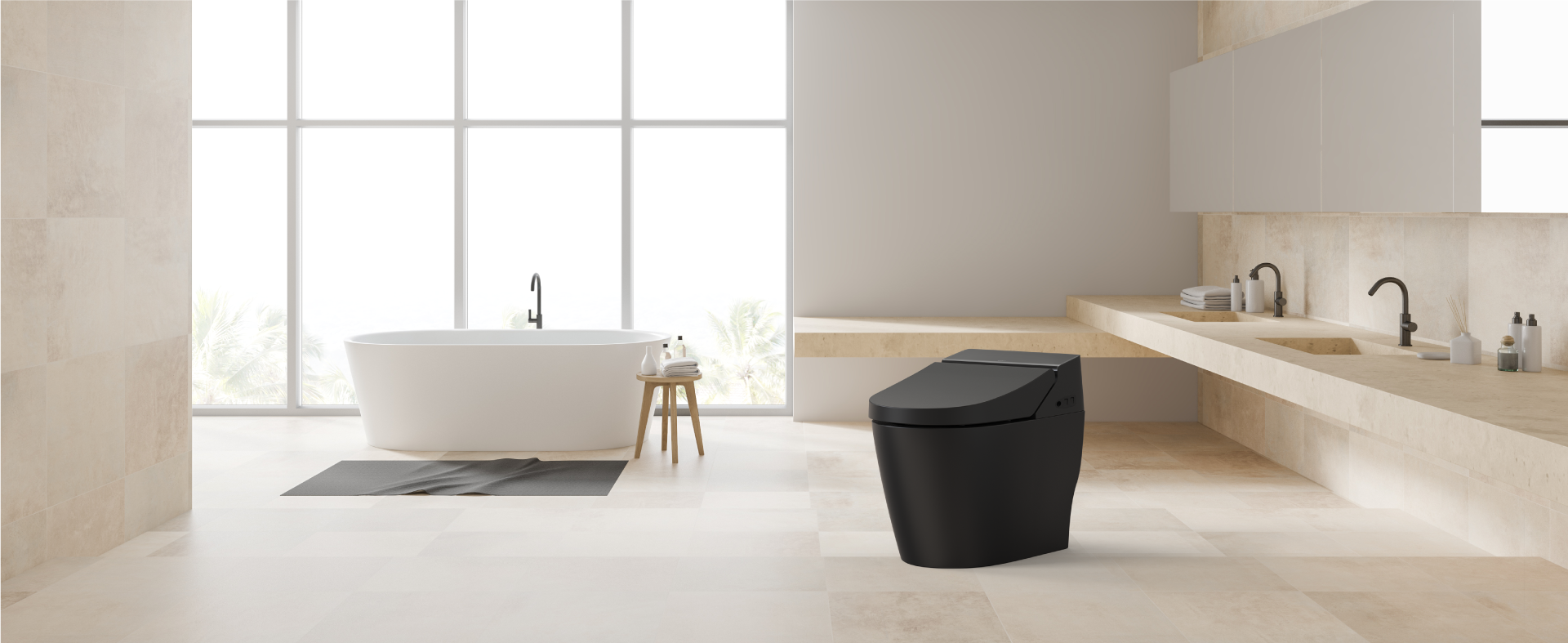 Integrated Bidet Toilet TCB 8200SA (Black) – VOVO USA