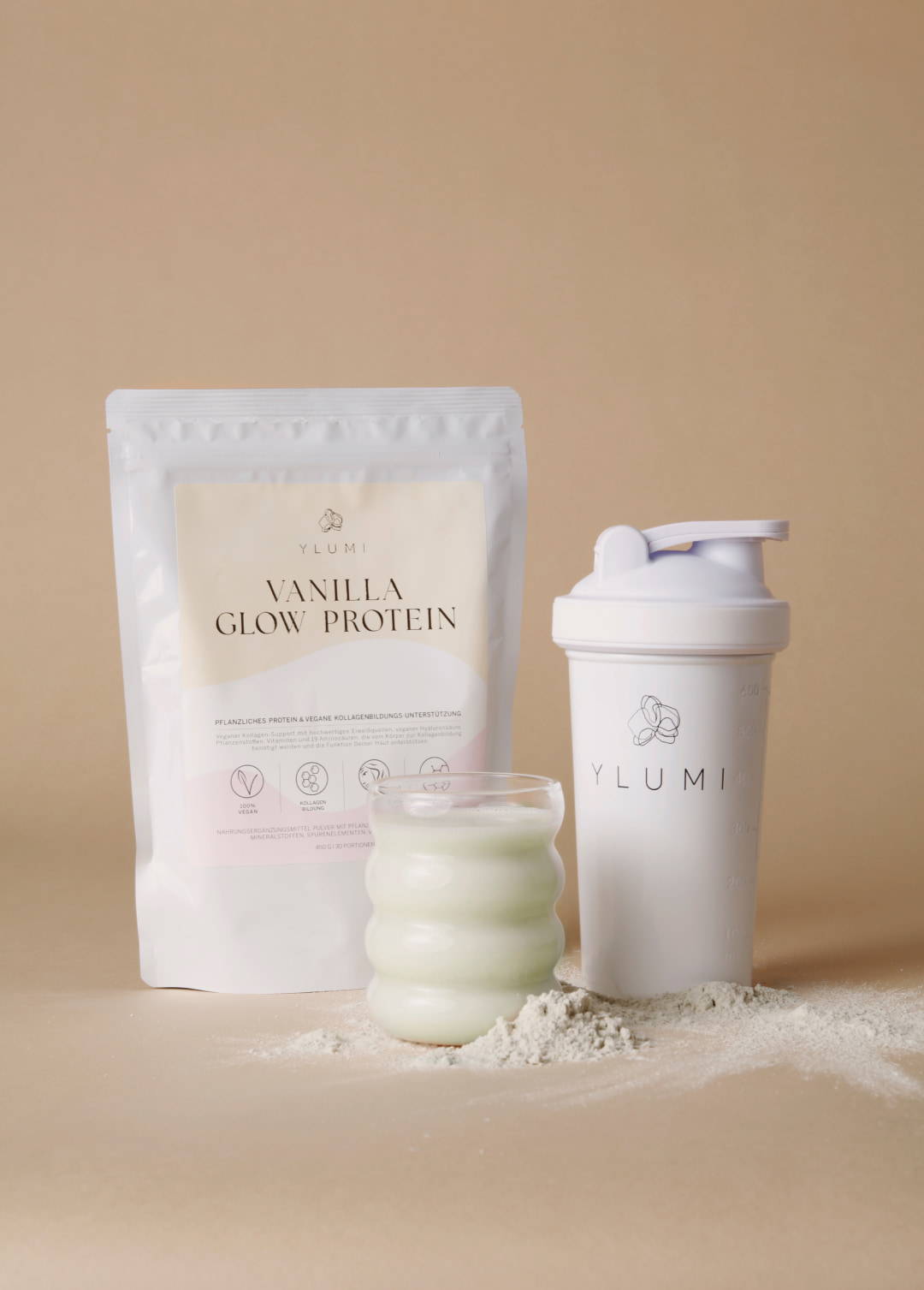 Hol Dir strahlende Haut mit YLUMI VANILLA GLOW PROTEIN