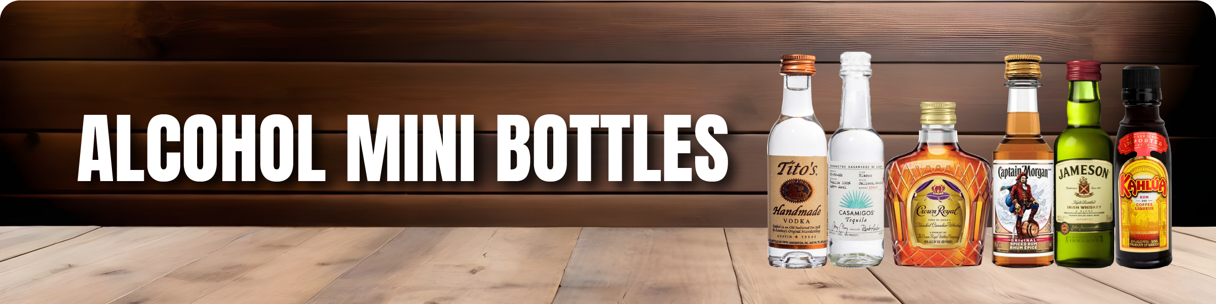 Mini Alcohol Bottles - www.GiveThemBeer.com