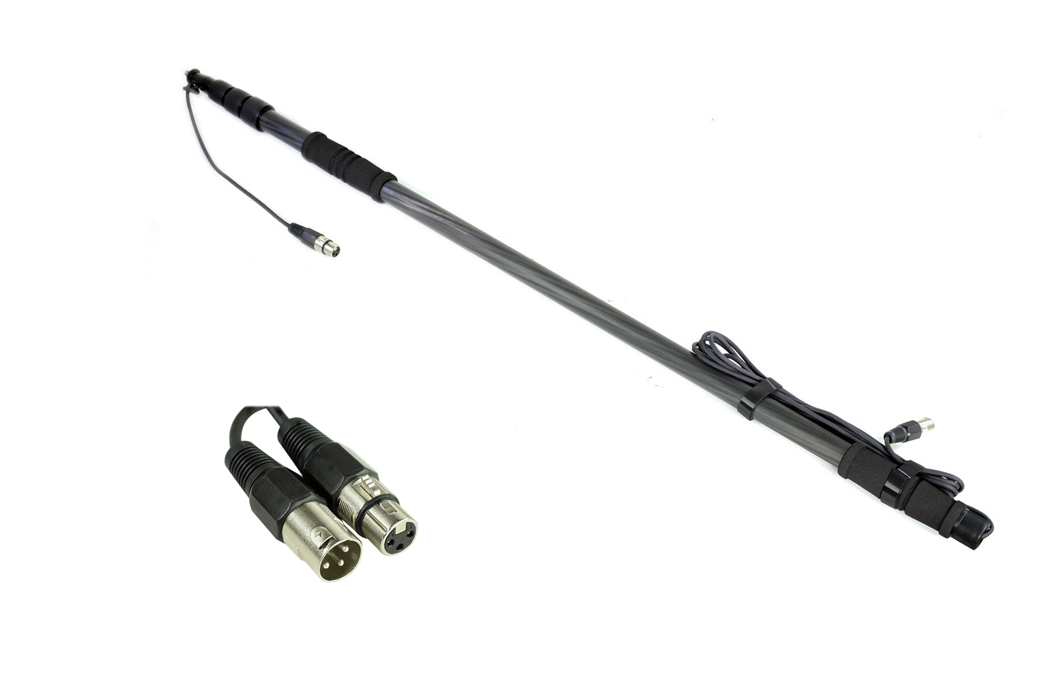 Proaim 12ft Carbon Fiber Boom Pole, 20ft Long XLR Cable