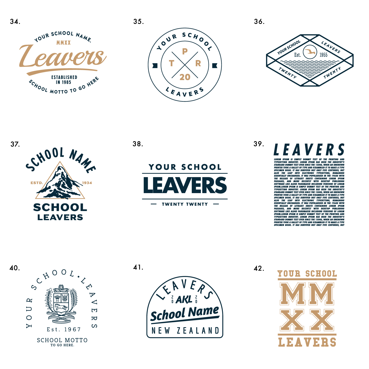 The Print Room Leavers Gear Designs NZ