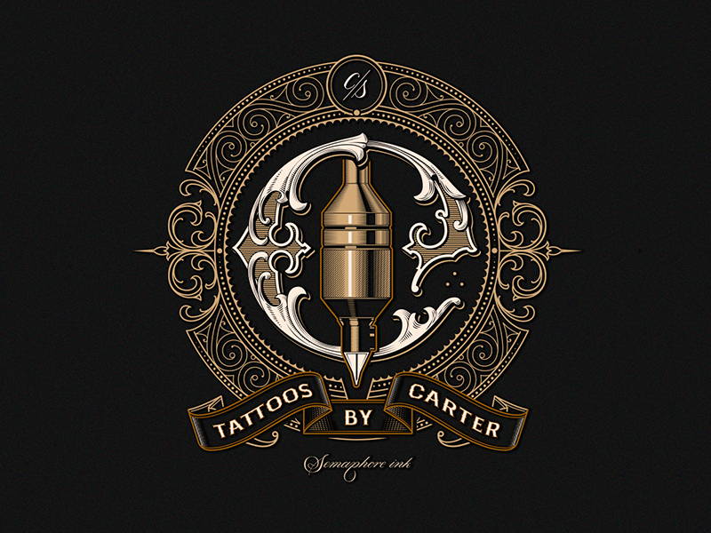 Tattoo Shop Logo Editor Vernetta Carrier