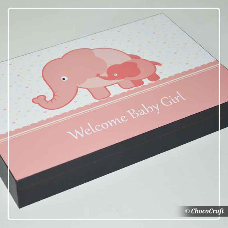 New born baby Girl I Birth announcement gift – CHOCOCRAFT