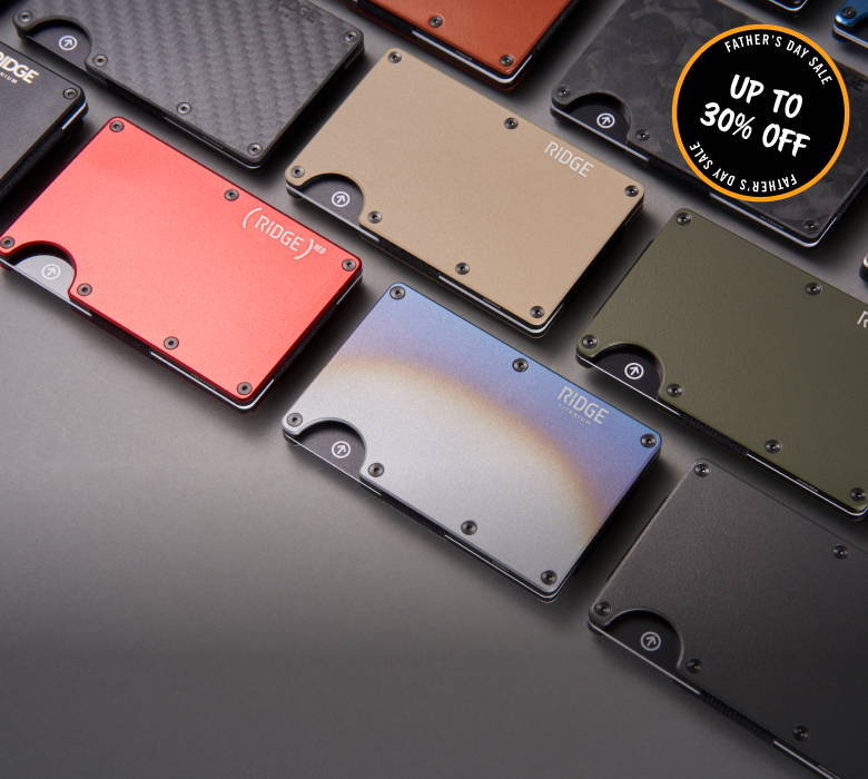 All Wallets - In Aluminum, Titanium, & Carbon Fiber // The Ridge
