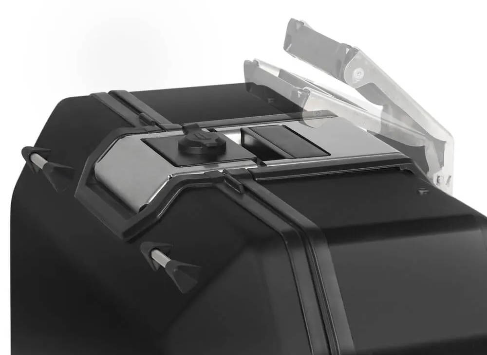 TR55 Black Aluminum Top Case: Spacious & Durable | SHAD ($383)