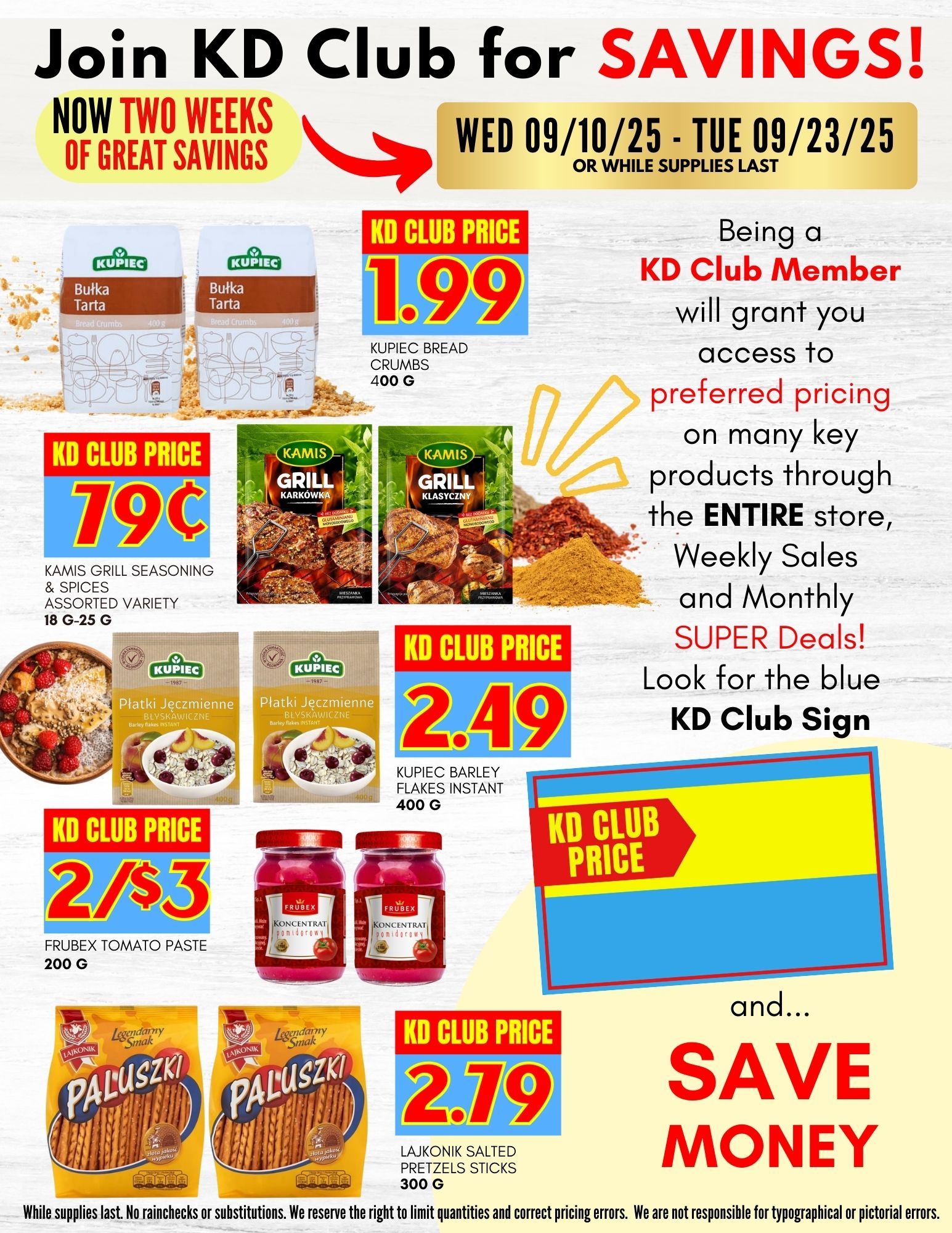 Weekly Deals Crystal Lake – KD Market
