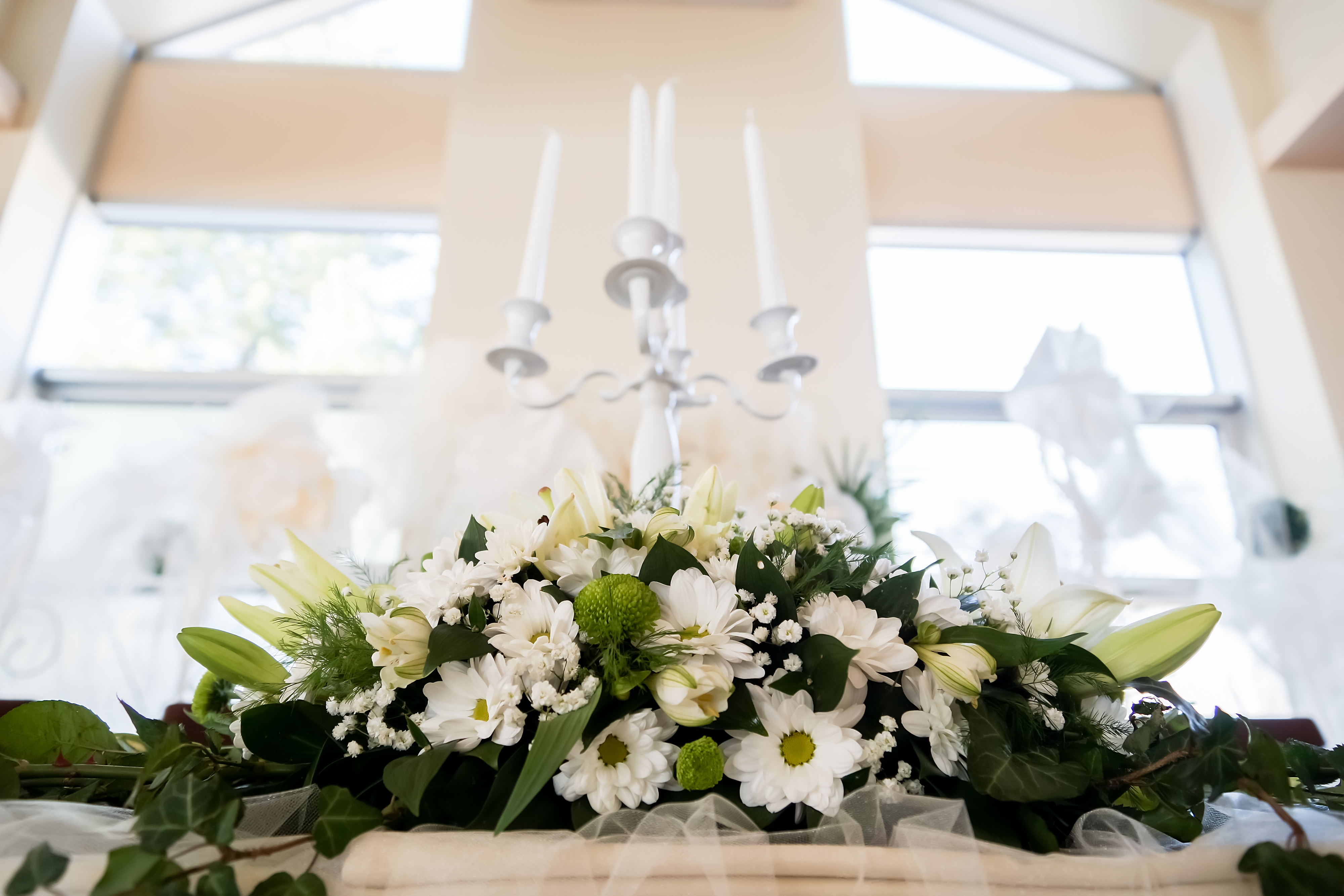 Table Covers for Funerals and Funeral Table Centerpieces - TCF Linen