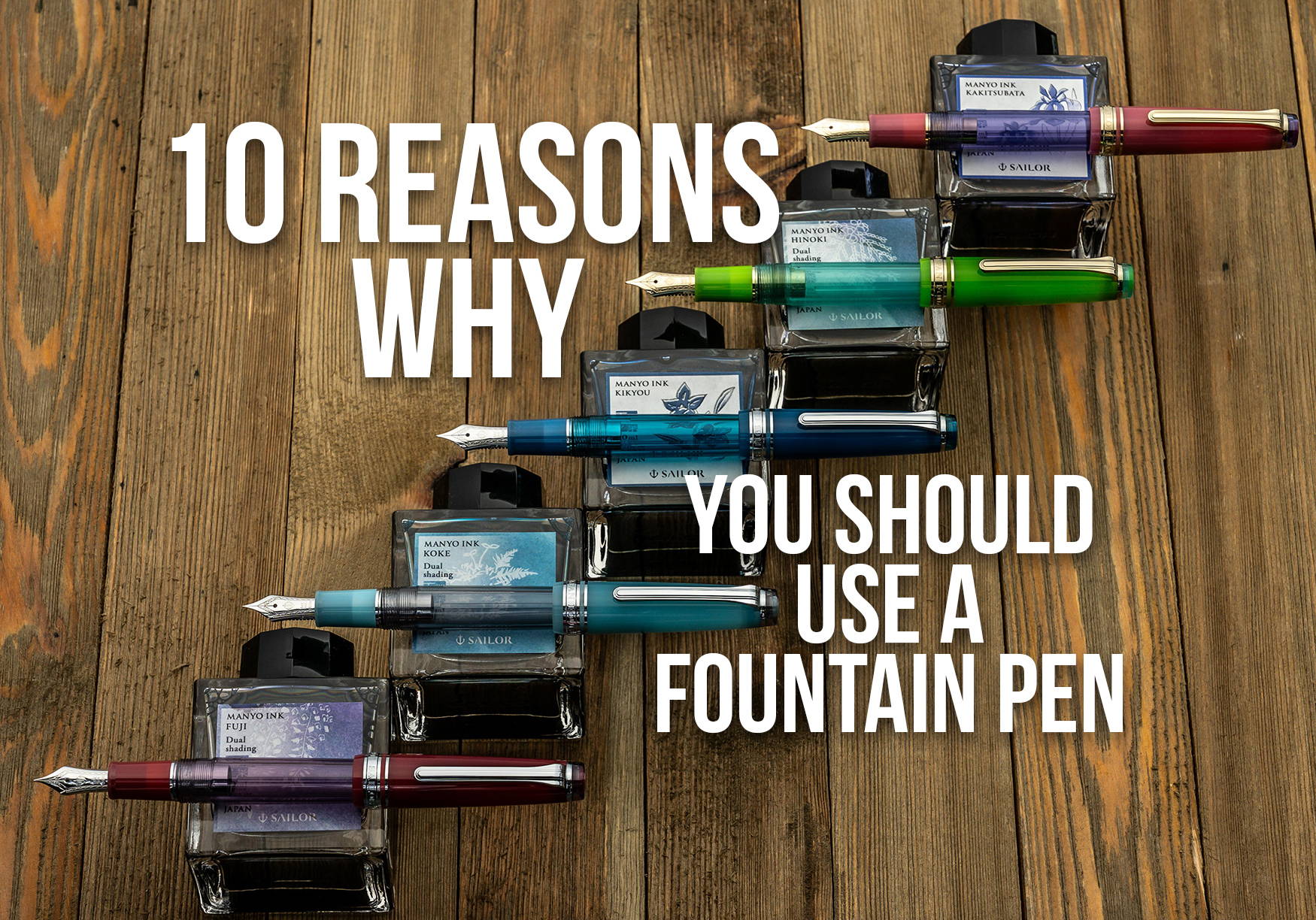 10 Reasons Why You Should Use a Fountain Pen - Goldspot Pens