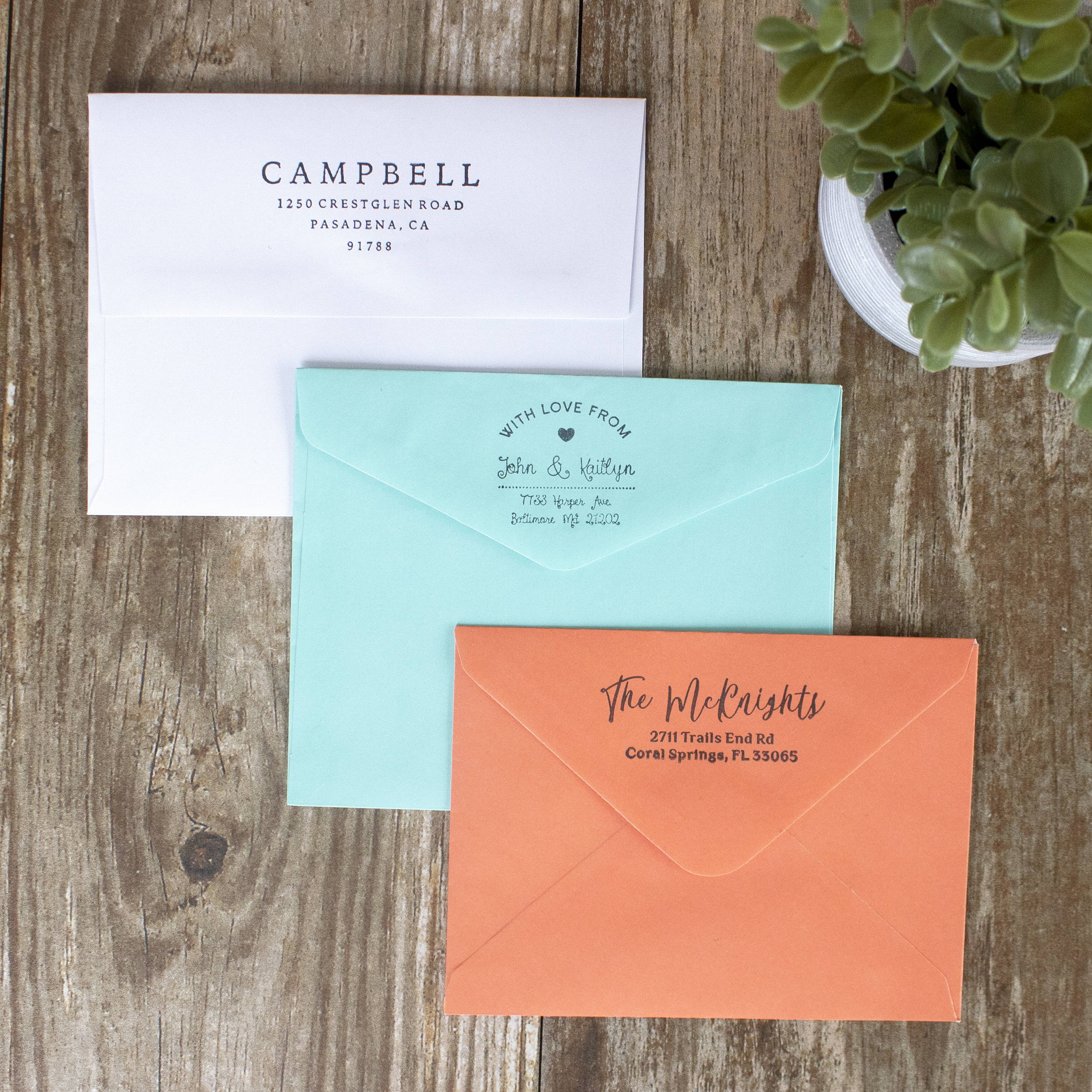 Find The Return Address Stamp Size That Fits Your Envelope 