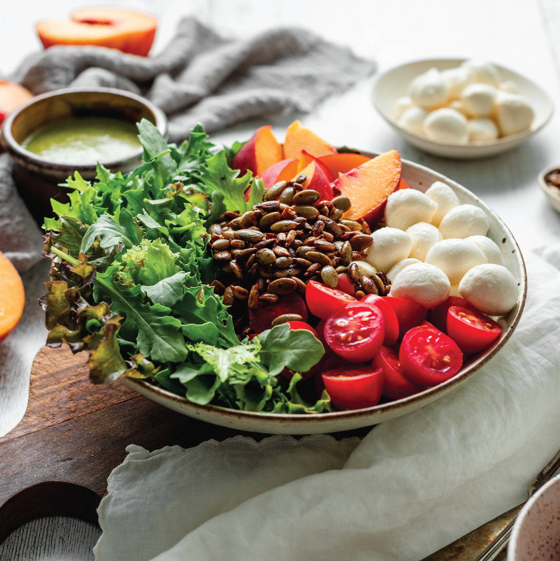 Peach Caprese Salad – Inspired Go