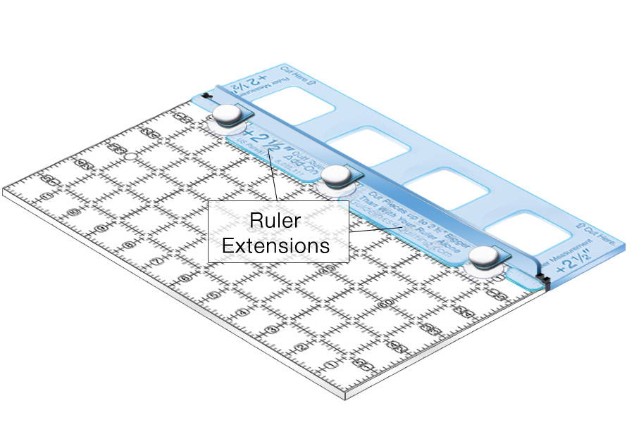 Add an Extra 2 1/2" to Any Acrylic Ruler