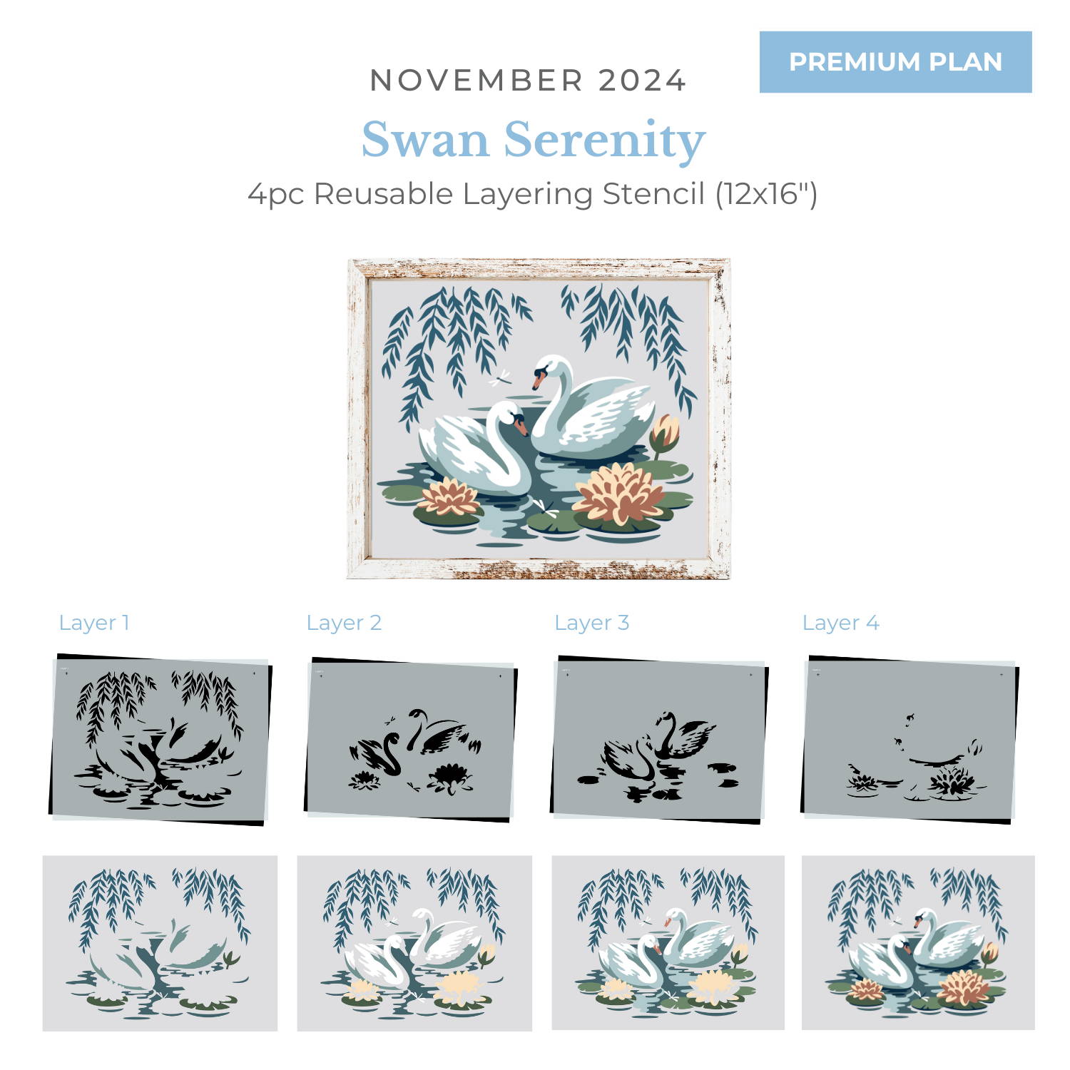 Stencil of the Month Club by Essential Stencil