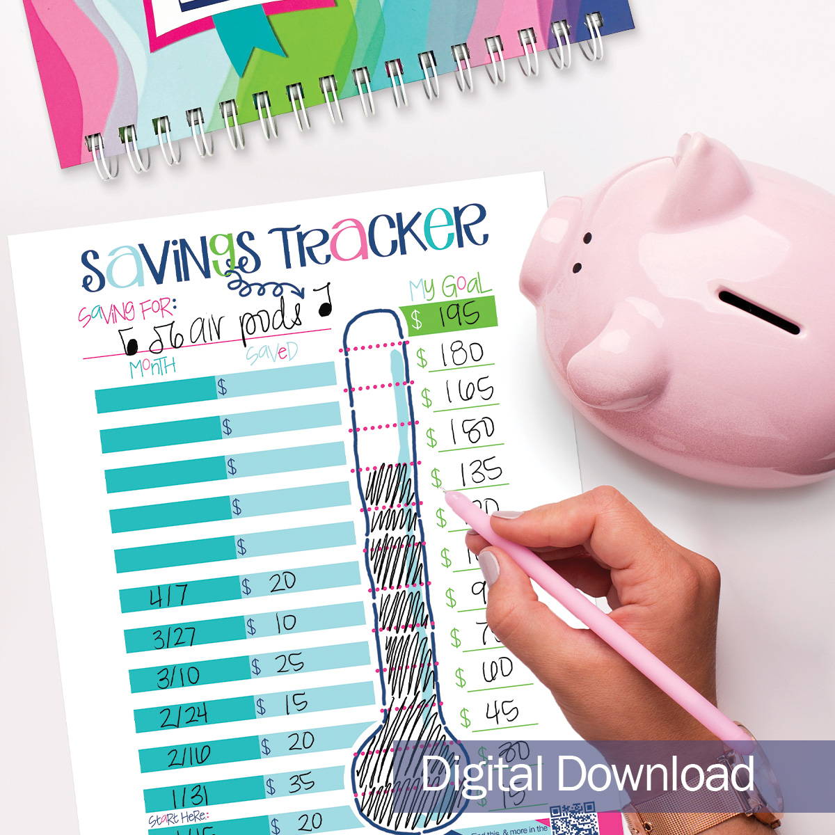 Claim Your FREE Kid's Savings Tracker Digital Download – Denise Albright®