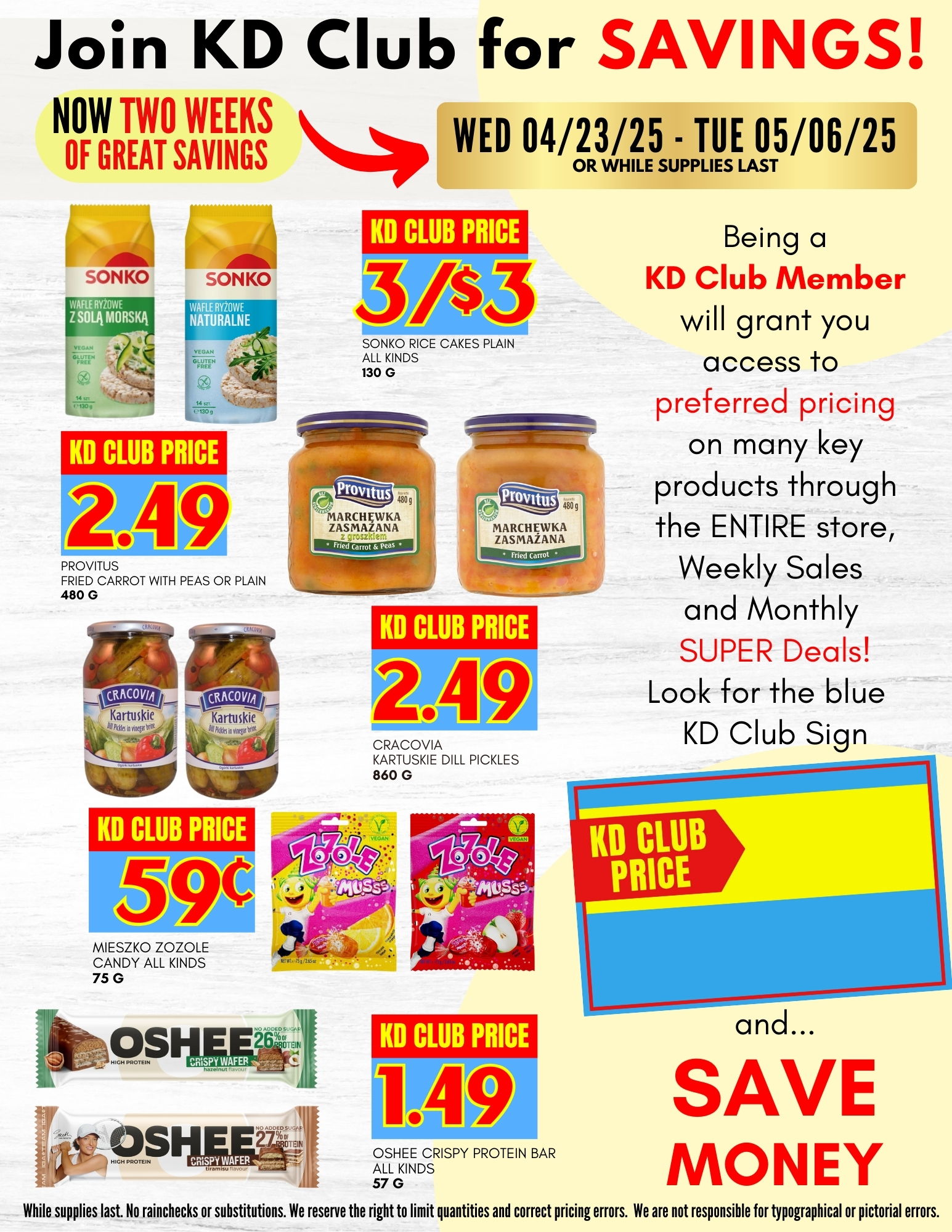 Weekly Deals Crystal Lake – KD Market