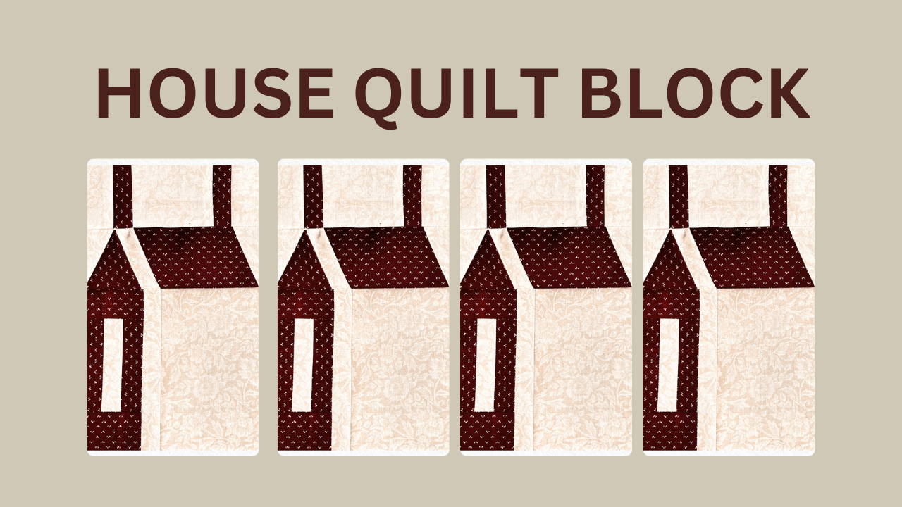 Free House Quilt Block Pattern and Tutorial – MadamSew