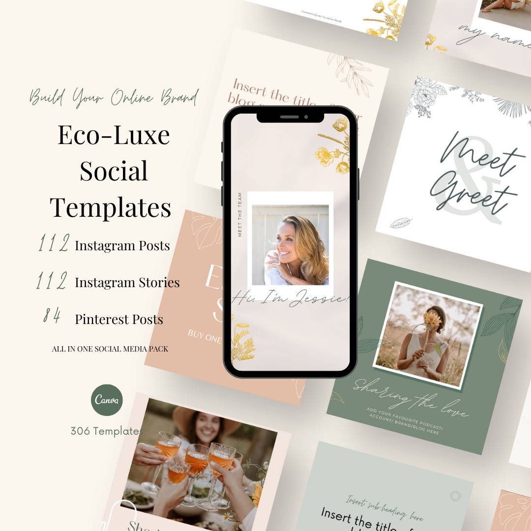 Marketing Templates Canva customisable Social Media Pack Posts and ...