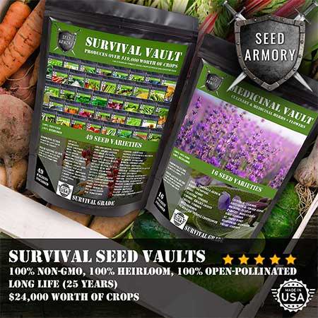 Non-GMO, Heirloom, Open-Pollinated Seeds & Seed Vaults | Seed Armory