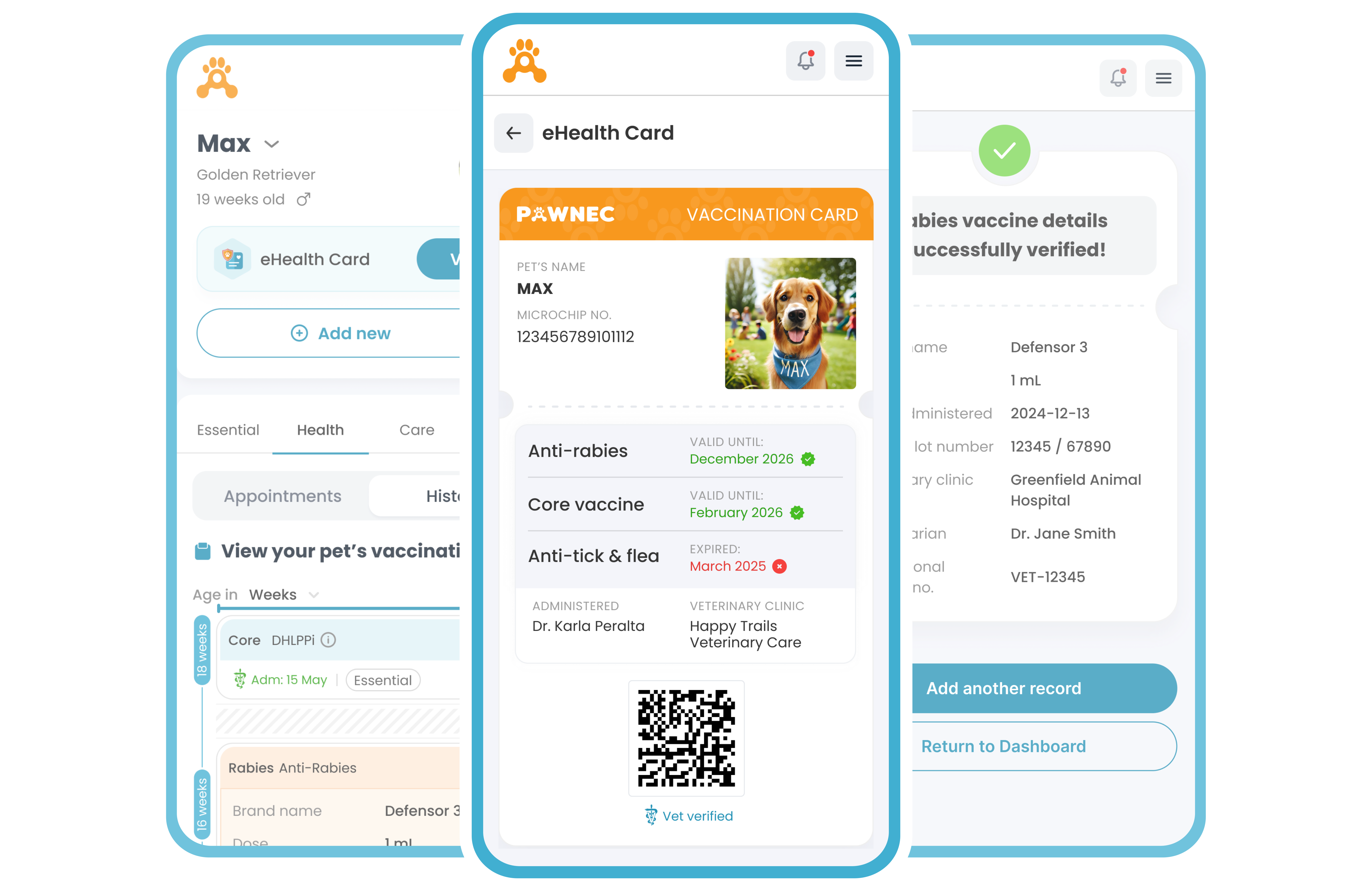 eHealth Card - an electronic pet vaccine card and more! – Pawnec ...