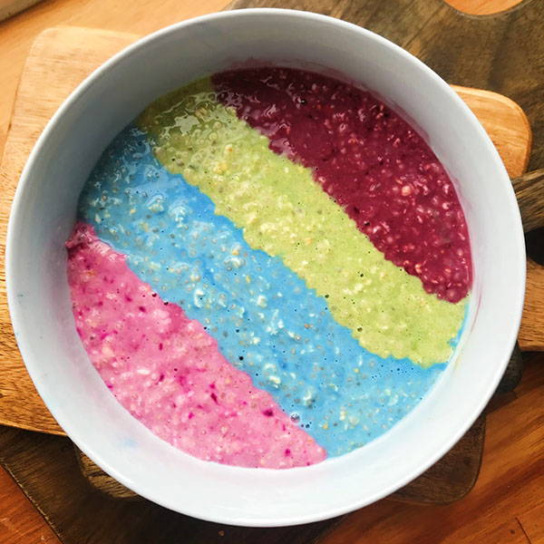 Rainbow Overnight Oatmeal – Unicorn Superfoods