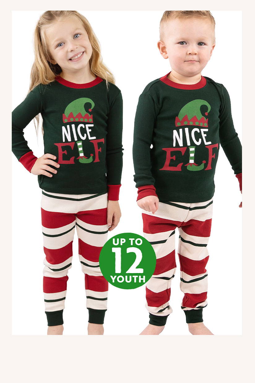 Matching Family Pajamas with Elf Names - LazyOne