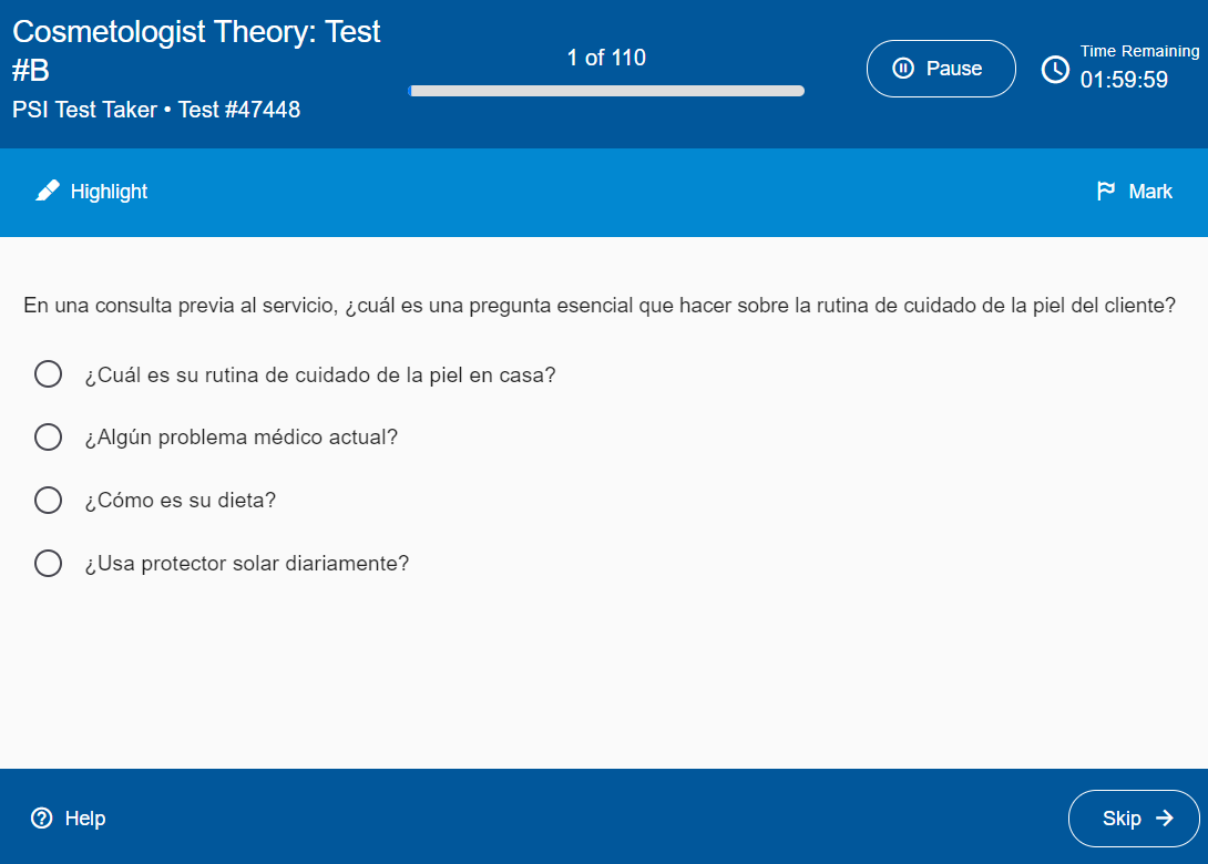 Cosmetology Theory (Spanish) Study & Practice Bundle with 900+ Sample ...