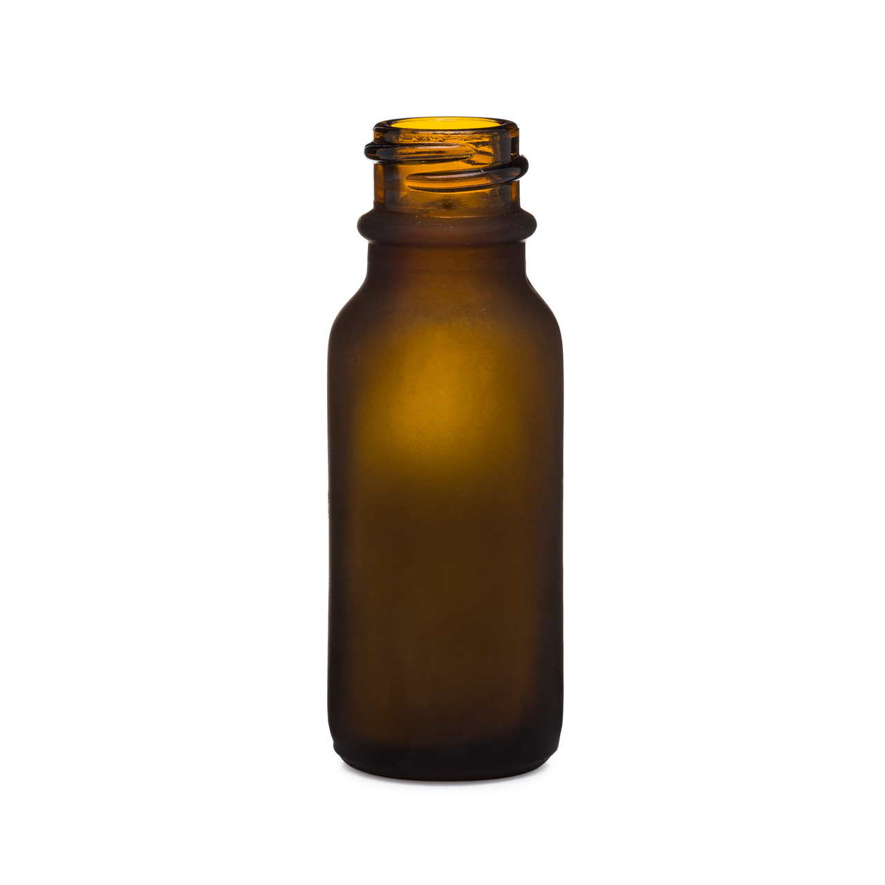 Frosted Boston Round Bottles
