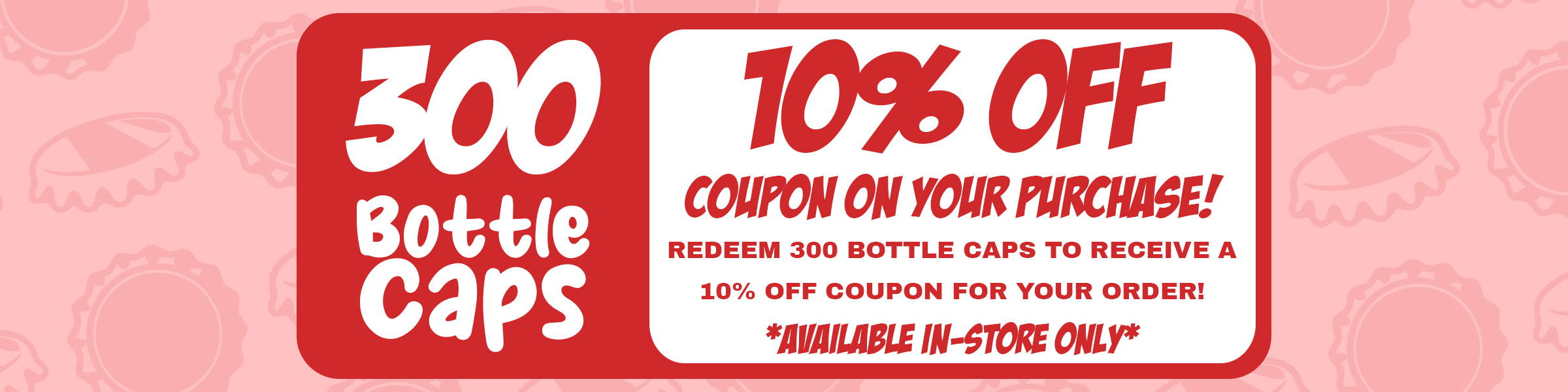 Bottle Caps Rewards Program – Sweets and Geeks