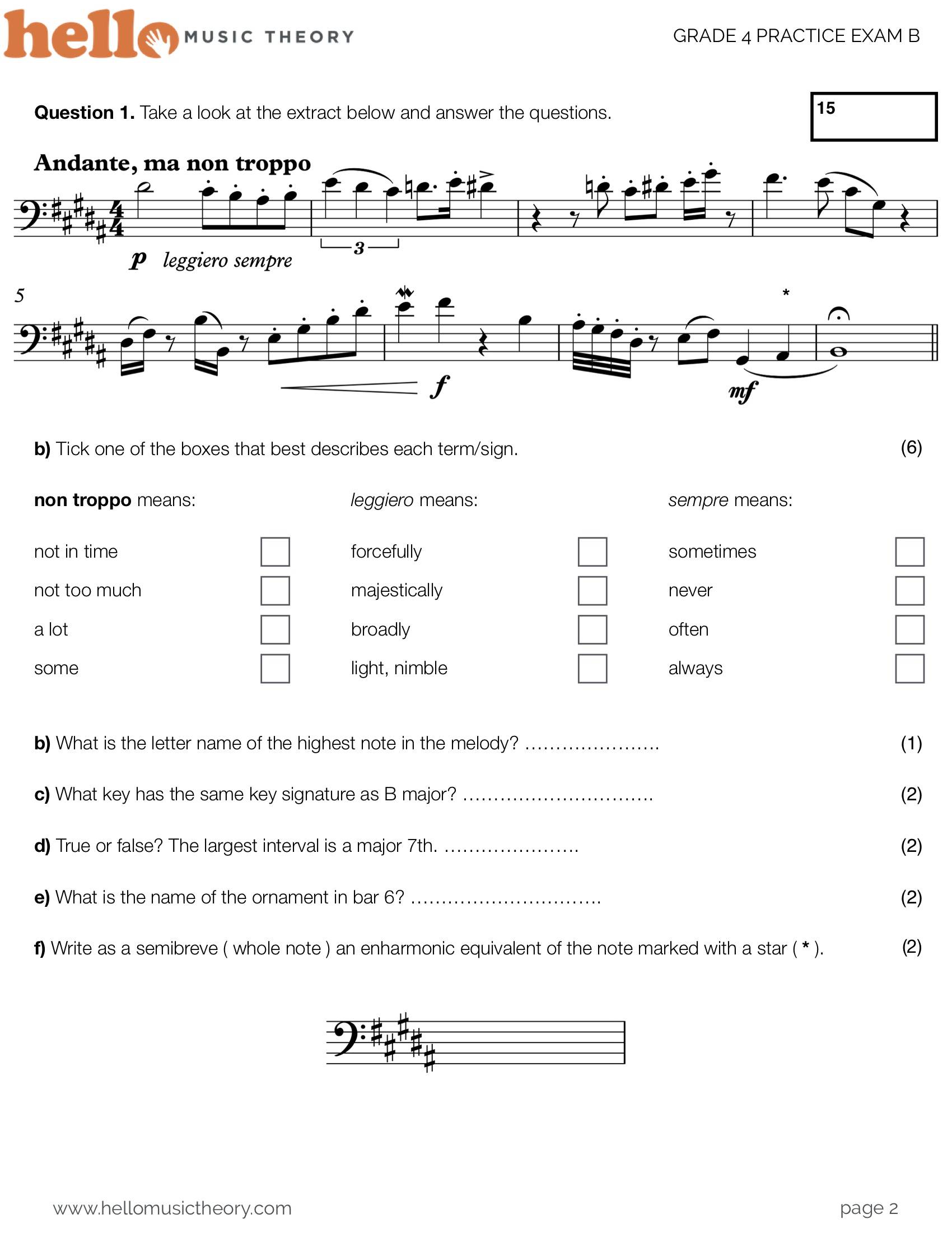 PDF Music Theory Practice Exams | ABRSM Past Papers | Hello Music Theory PDF Music Theory Practice Exams | ABRSM Past Papers | Hello Music Theory
