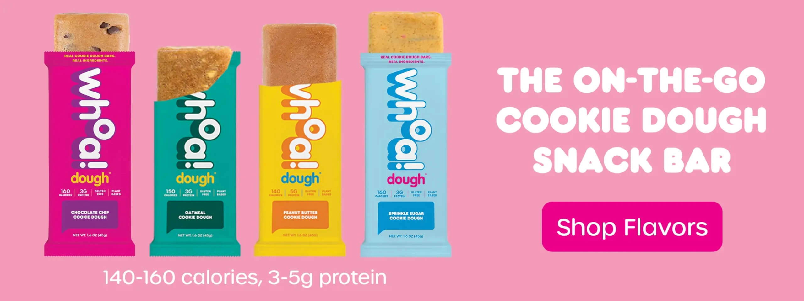 Whoa Dough | Plant Based Gluten Free Cookie Dough Snack Bars