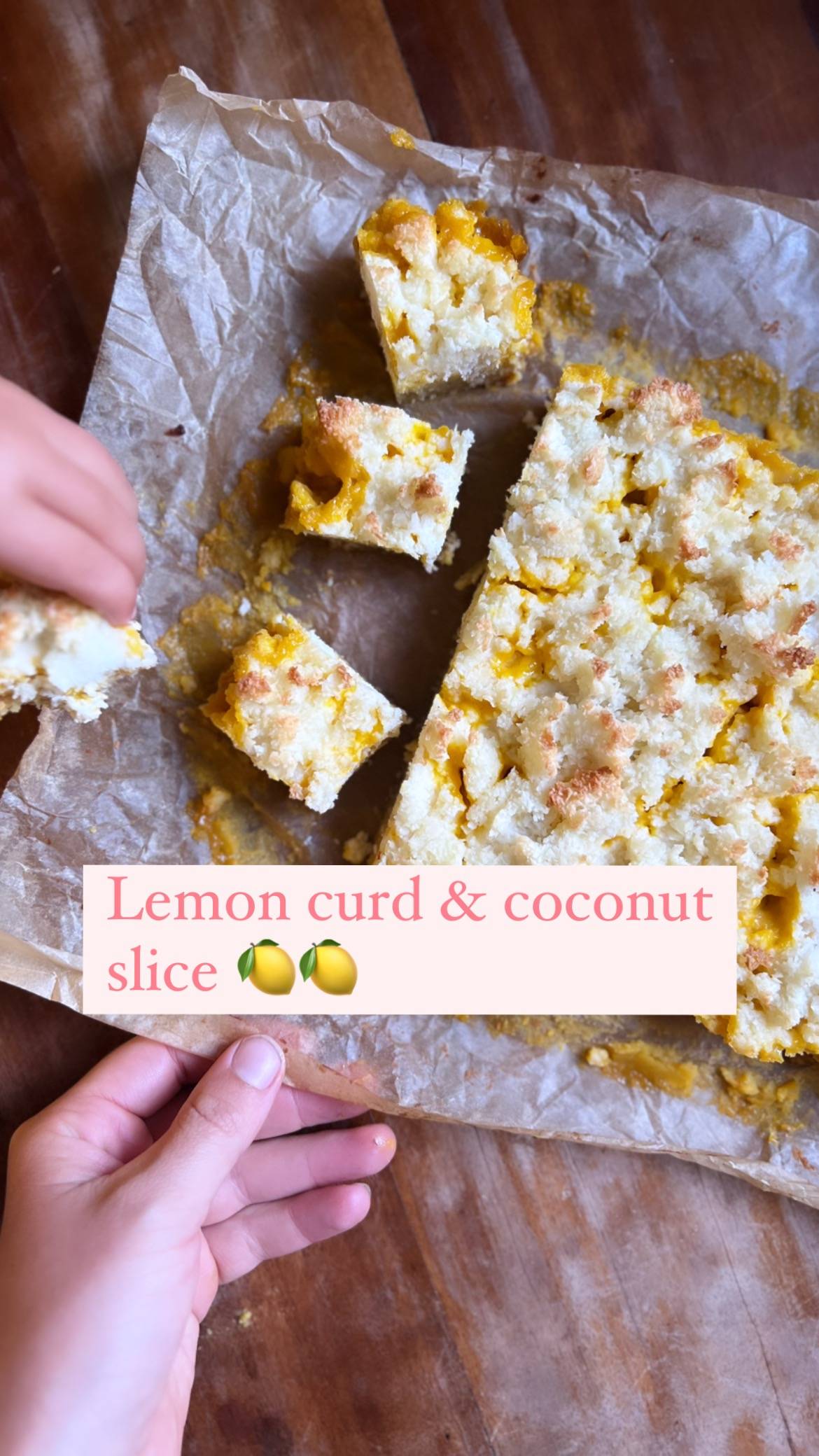 Lemon Curd And Coconut Slice | Love Ya Guts – Love Ya Guts Box