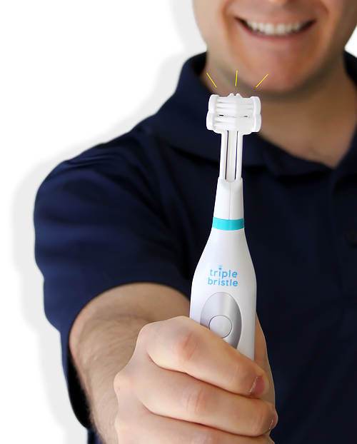 Triple Bristle | Triple Bristle | 3-Sided Sonic Toothbrush