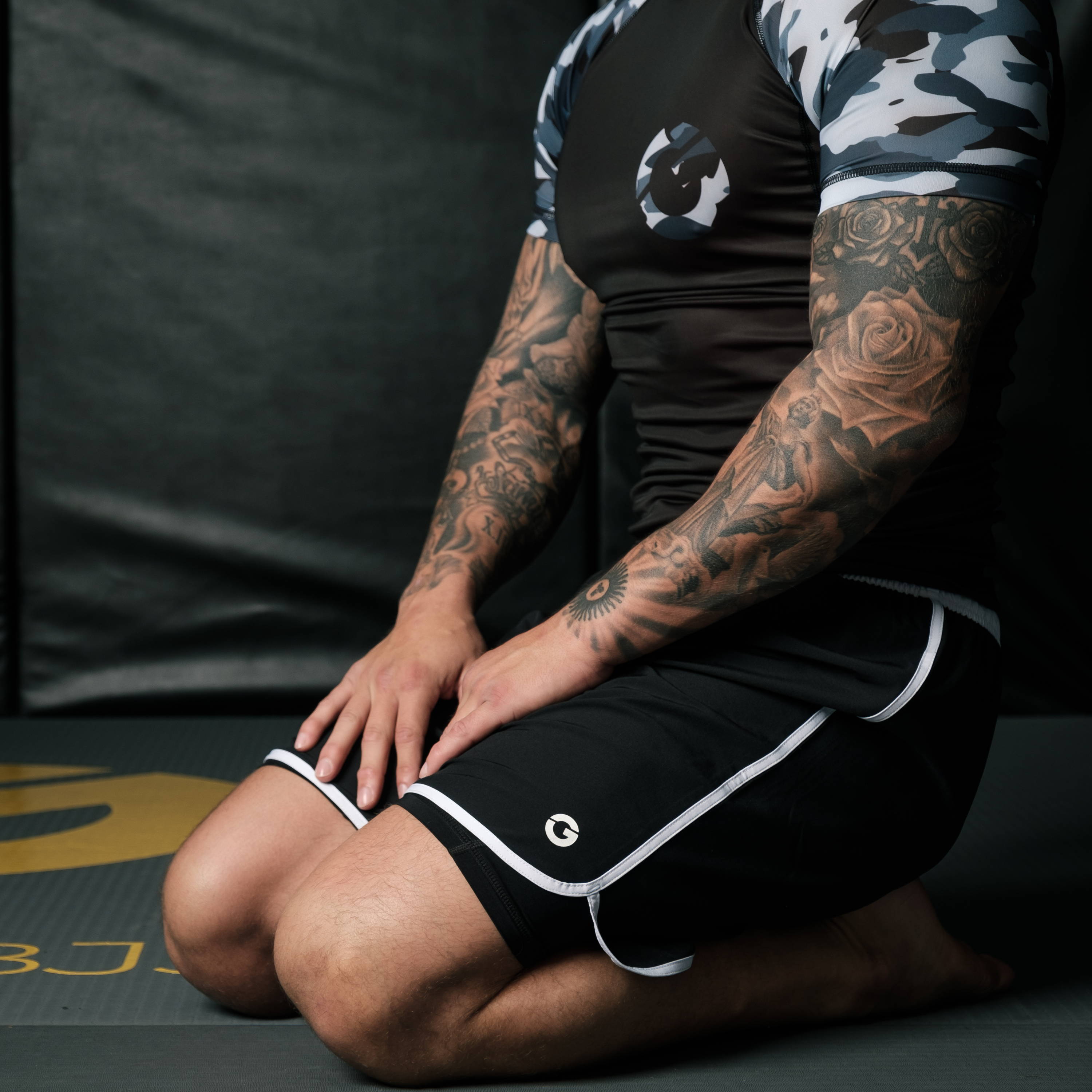Pacific Shorts: No-Gi Jiu Jitsu Fight Shorts | Gold BJJ