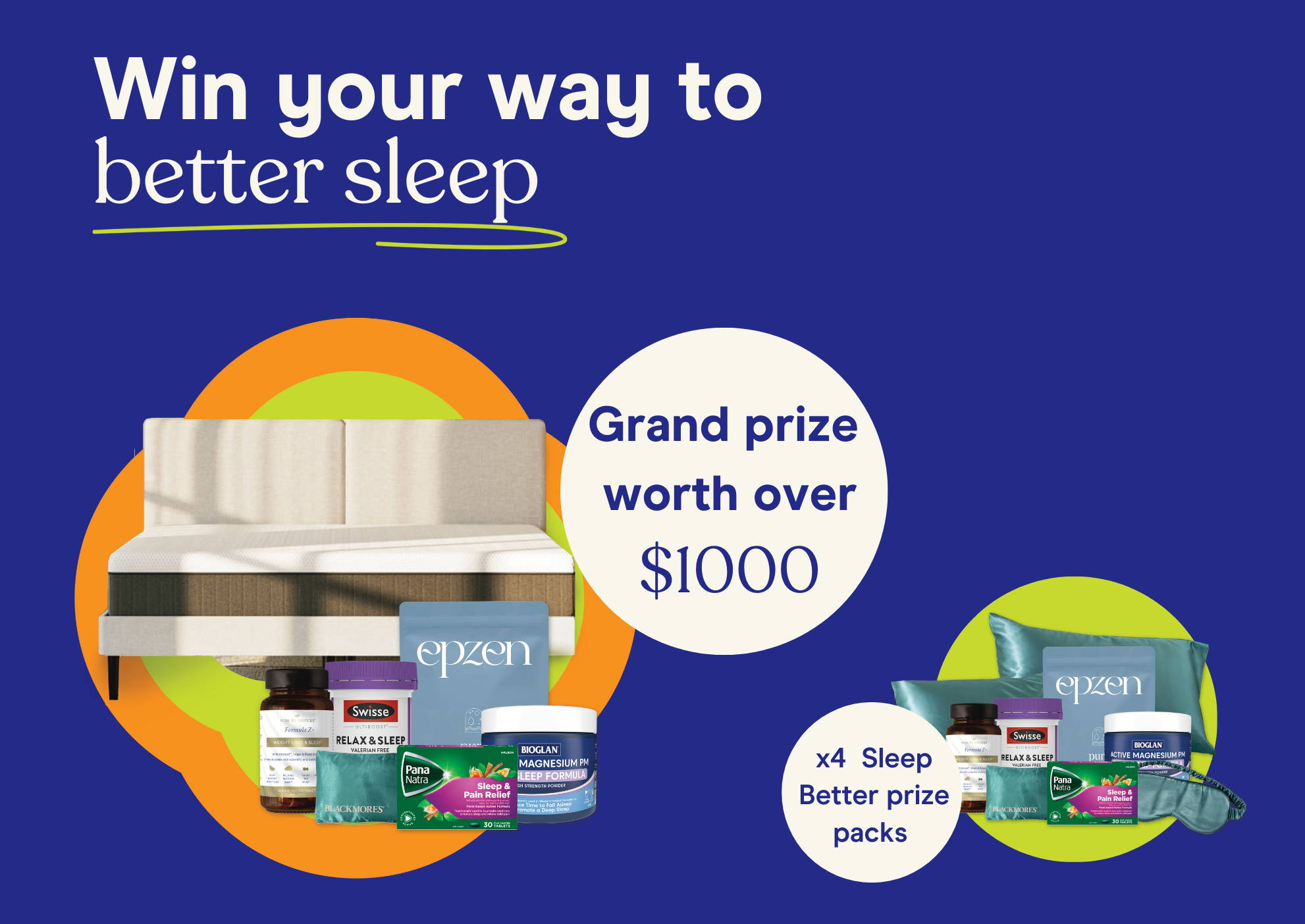 Sleep Test Competition Terms & Conditions | Blooms The Chemist