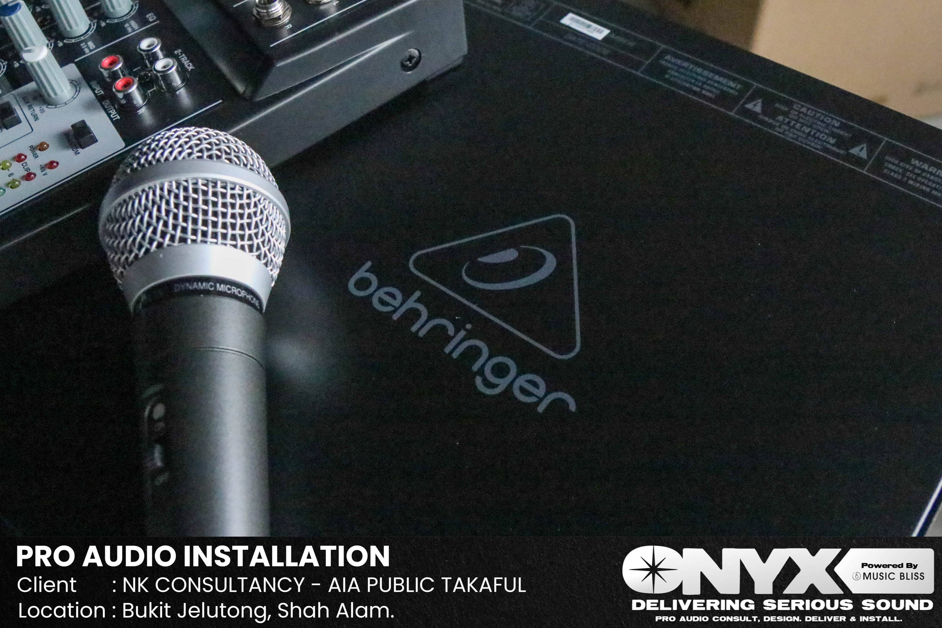 Onyx PA System & Audio Installation Project | Music Bliss Malaysia