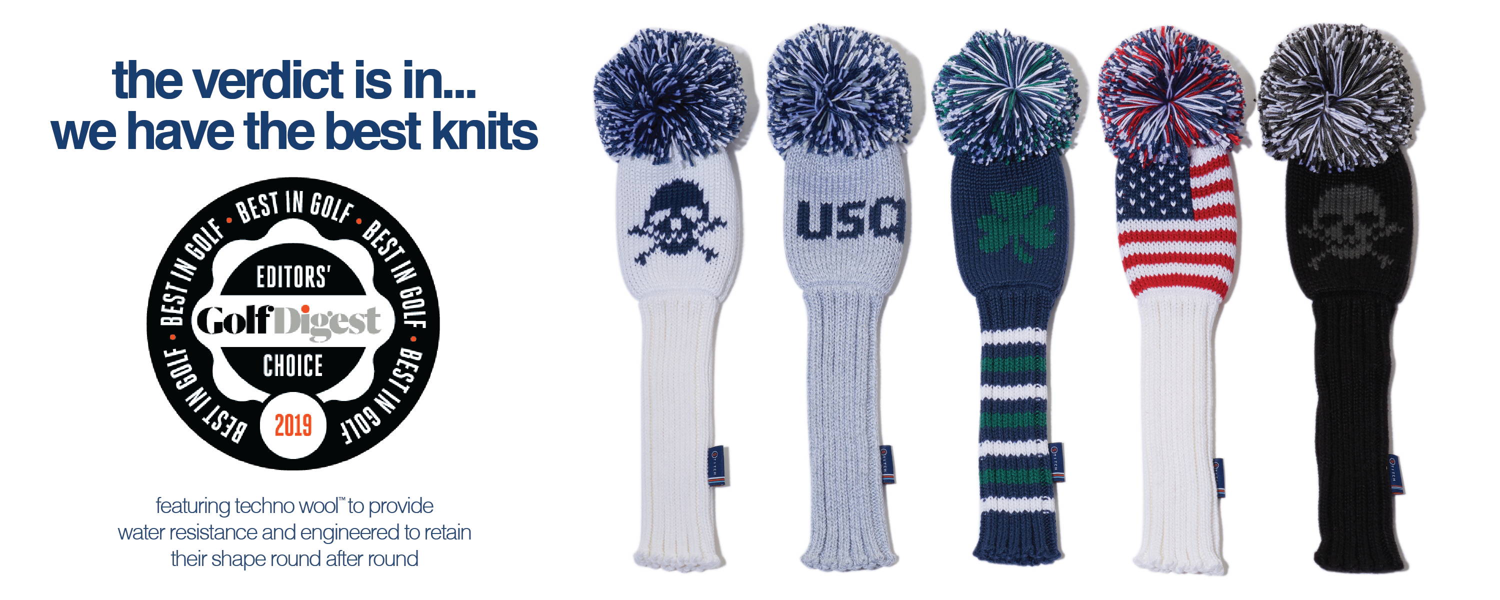 Knit Golf Headcovers – Stitch Golf